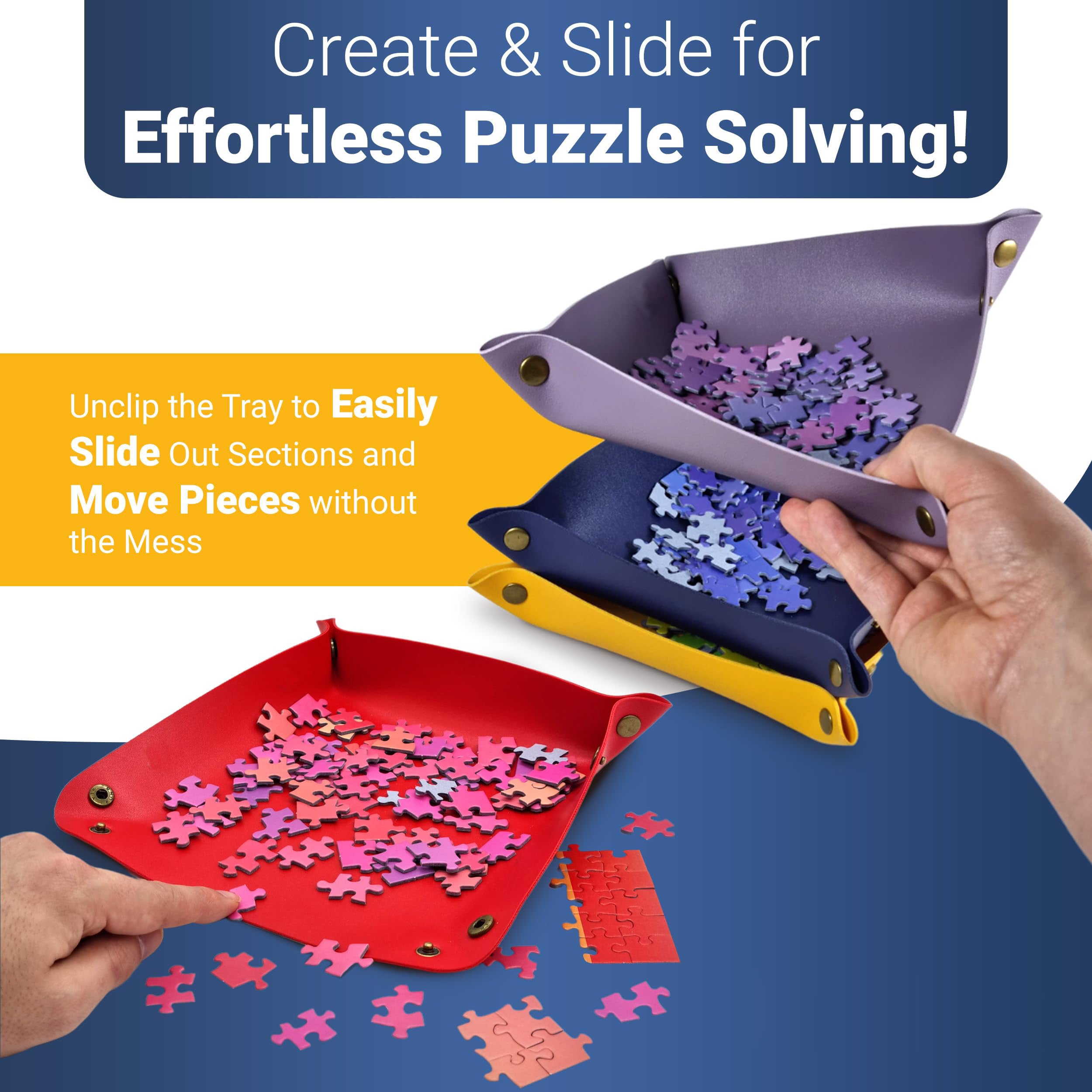 Stackable Jigsaw Puzzle Sorting Trays Puzzloom