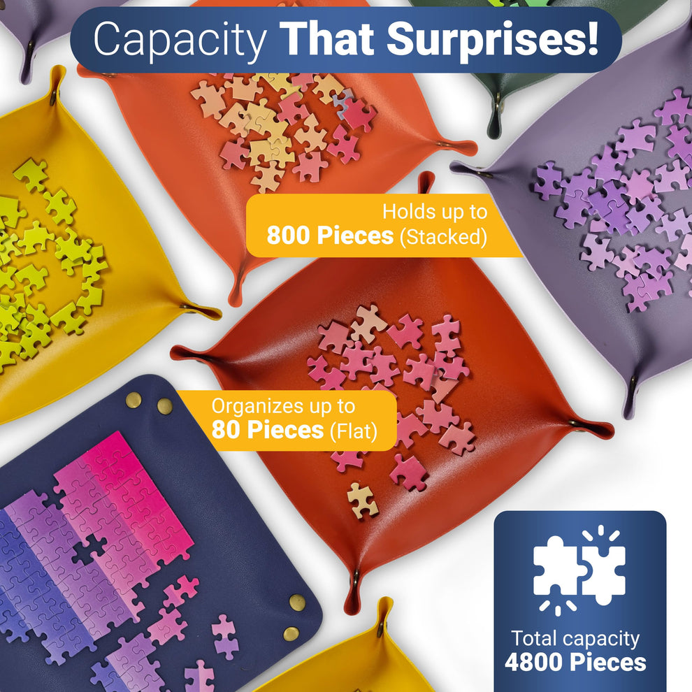 Stackable Jigsaw Puzzle Sorting Trays Puzzloom