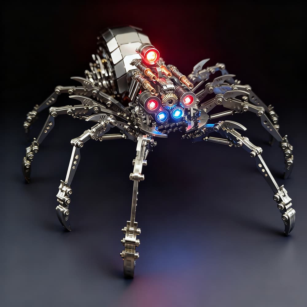 Spider 3D Steel Puzzles for Adults with Light – Puzzloom