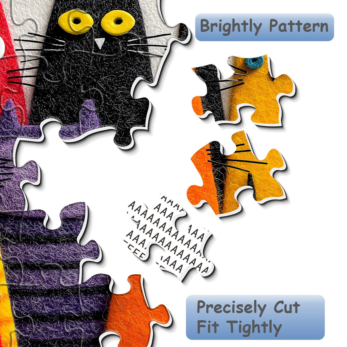Cute Fuzzy Cats Wooden Jigsaw Puzzle 1000 Pieces – Puzzloom