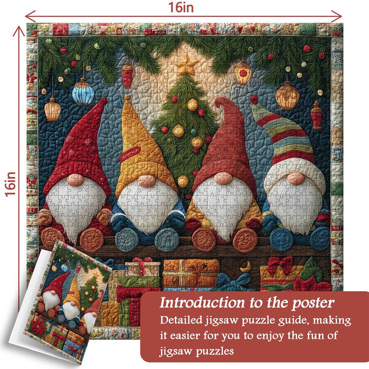 Guardians of Christmas Joy Wooden Jigsaw Puzzle 1000 Pieces – Puzzloom