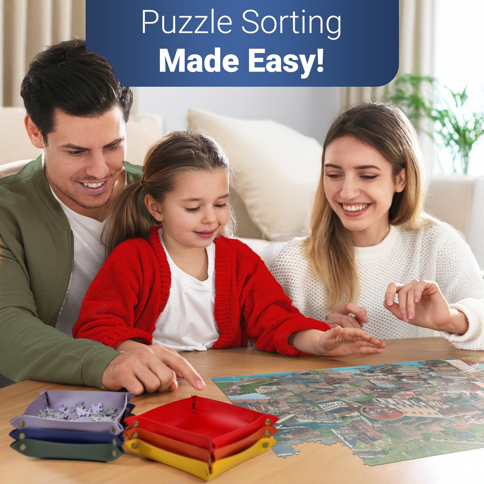Stackable Jigsaw Puzzle Sorting Trays – Puzzloom