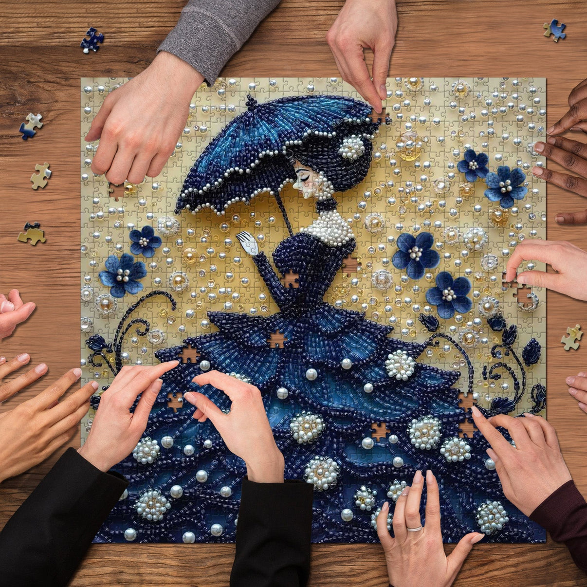 Beaded Lady Wooden Jigsaw Puzzles 1000 Pieces – Puzzloom