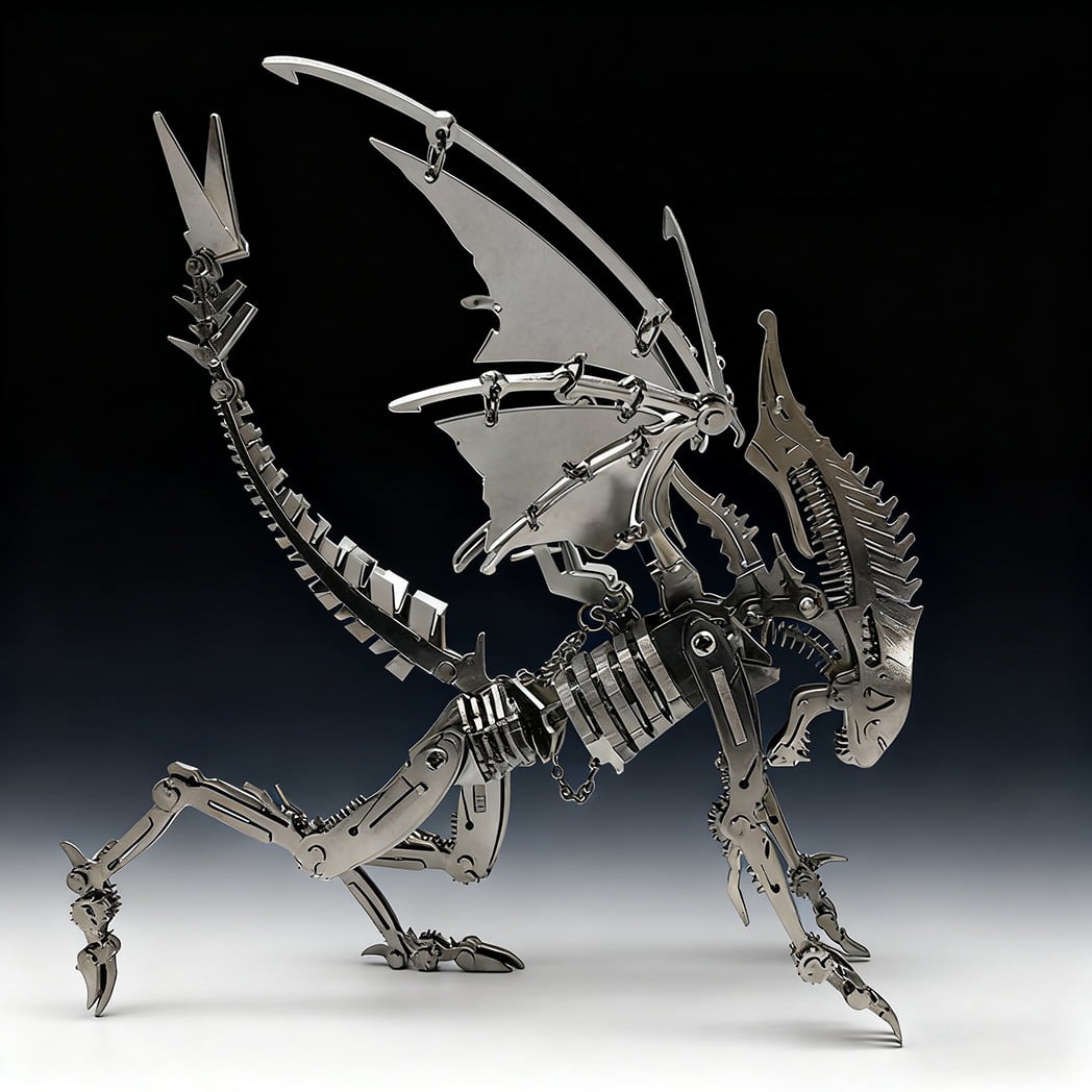 3D Steel Mechanical Xenomorph Puzzles – Puzzloom