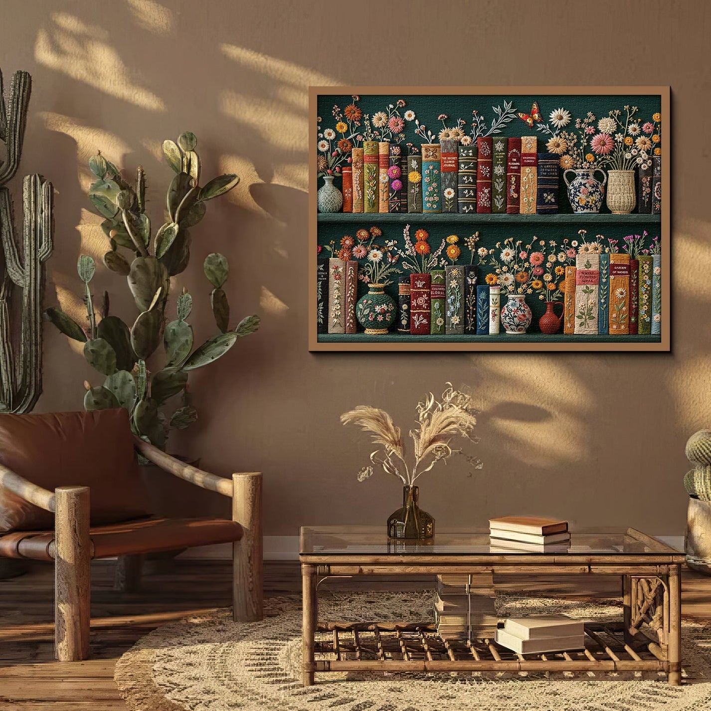 Blooming Bookshelf Jigsaw Puzzles 1000 Pieces – Puzzloom