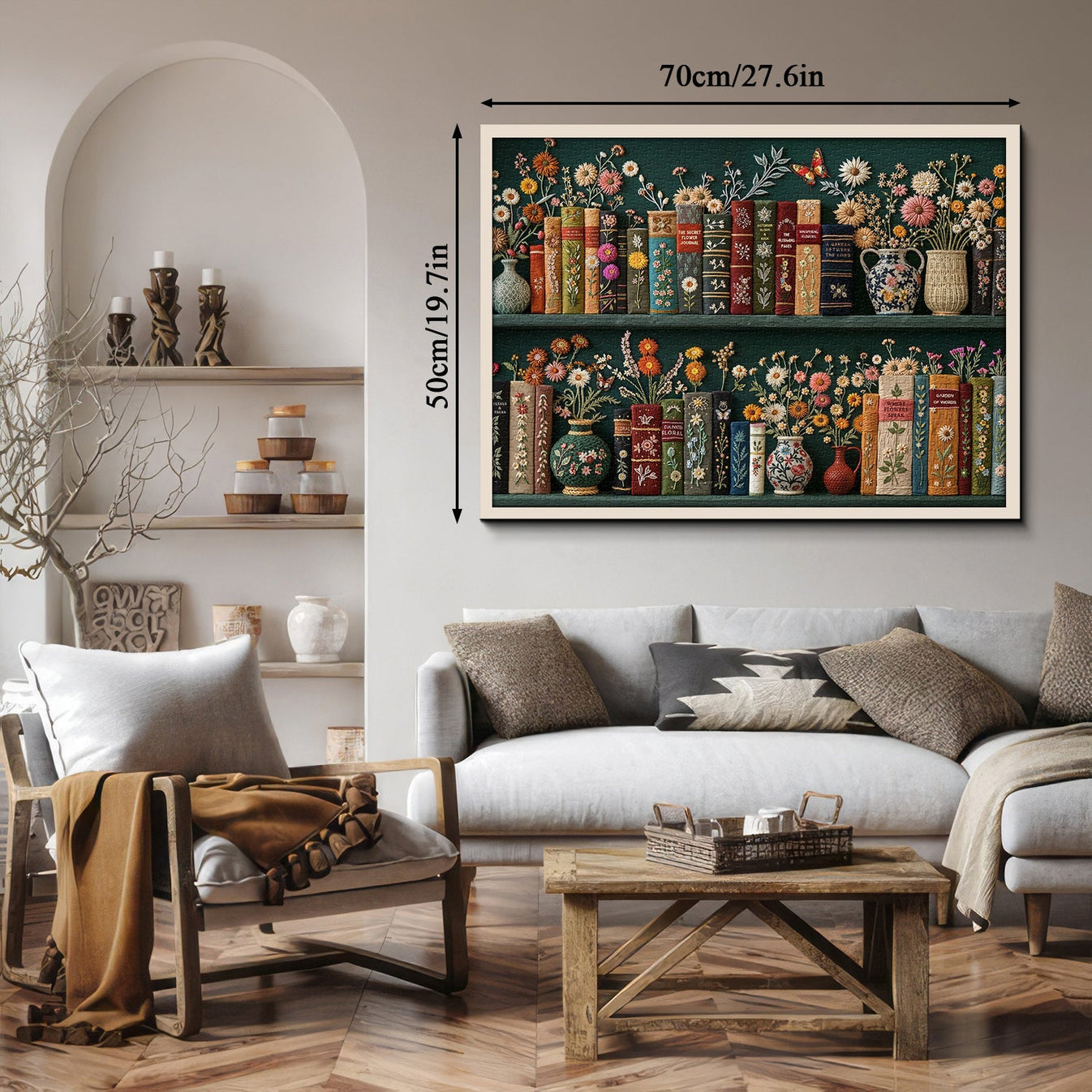 Blooming Bookshelf Jigsaw Puzzles 1000 Pieces – Puzzloom