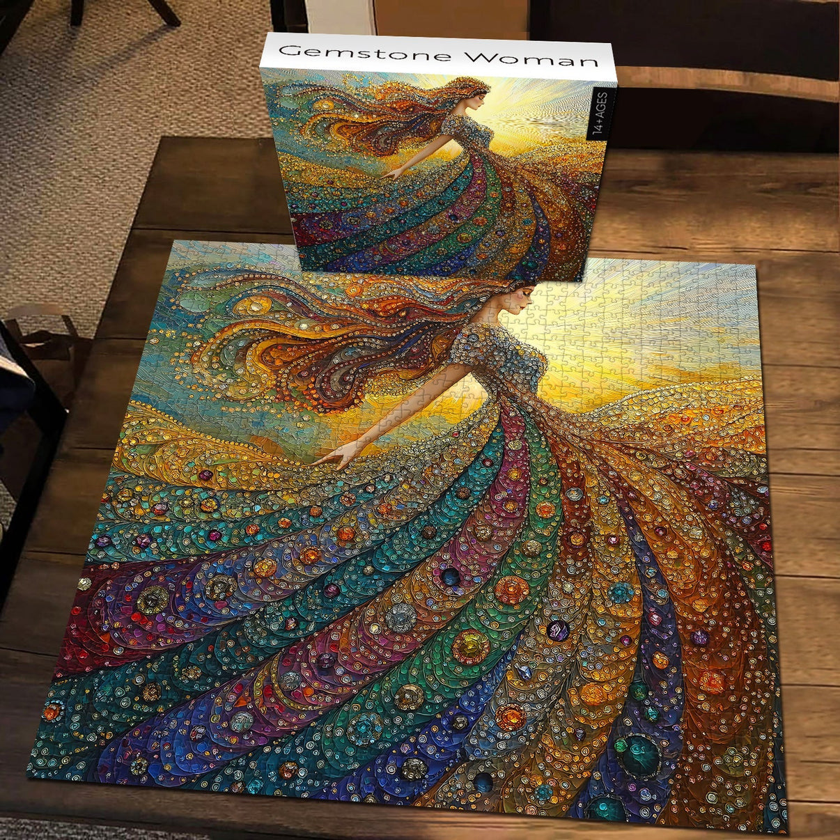 Gemstone Woman Wooden Jigsaw Puzzle 1000 Piece – Puzzloom