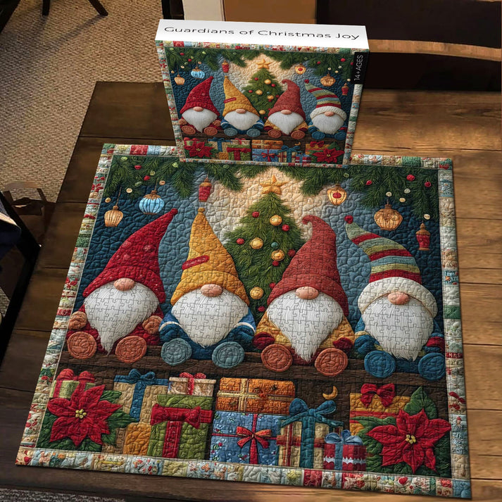 Guardians of Christmas Joy Wooden Jigsaw Puzzle 1000 Pieces – Puzzloom