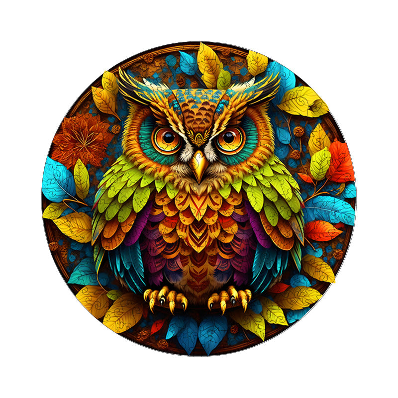 Wise Owl's Wisdom - Wooden Jigsaw Puzzle – Puzzloom