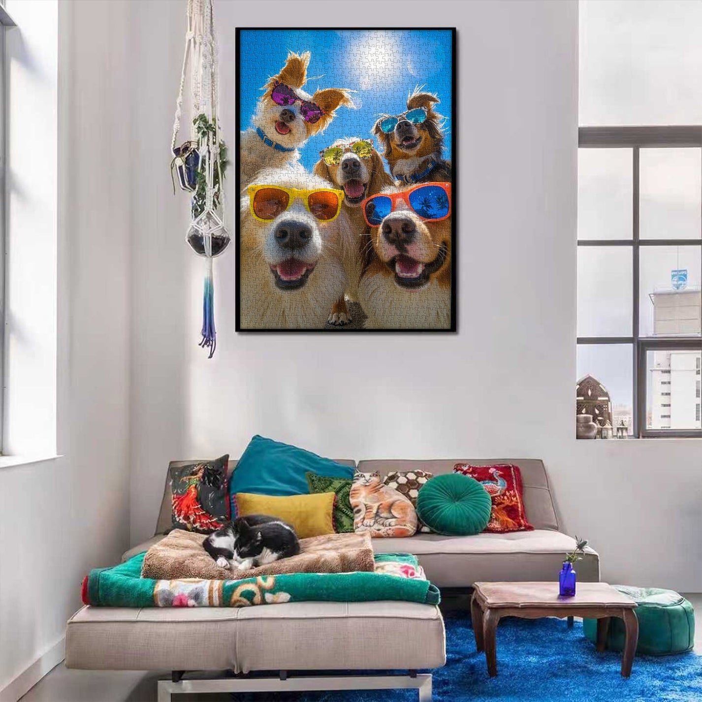 Sunglasses Dog Paradise Wooden Jigsaw Puzzle 1000 Pieces – Puzzloom