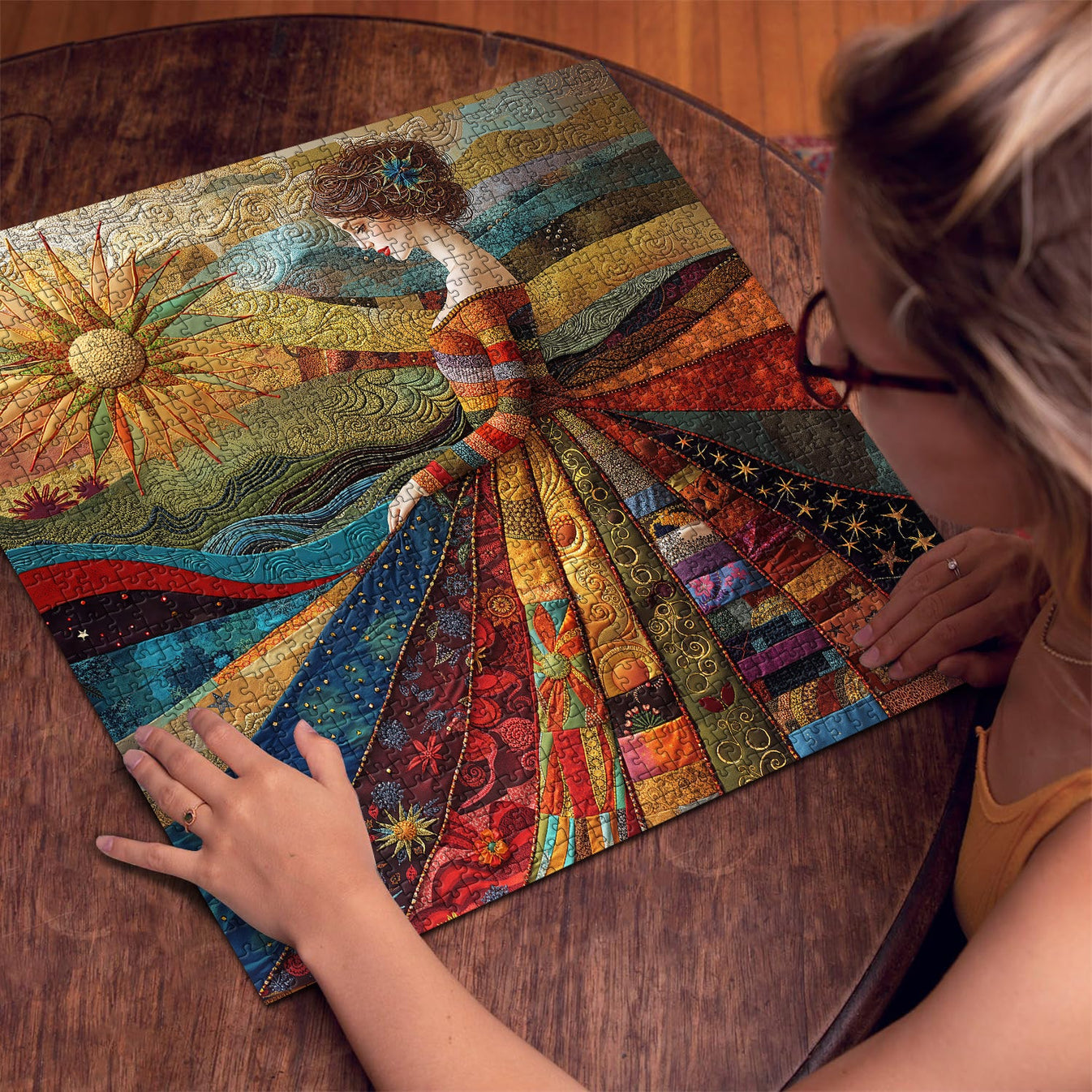 Woven Sunshine Wooden Jigsaw Puzzle 1000 Pieces – Puzzloom