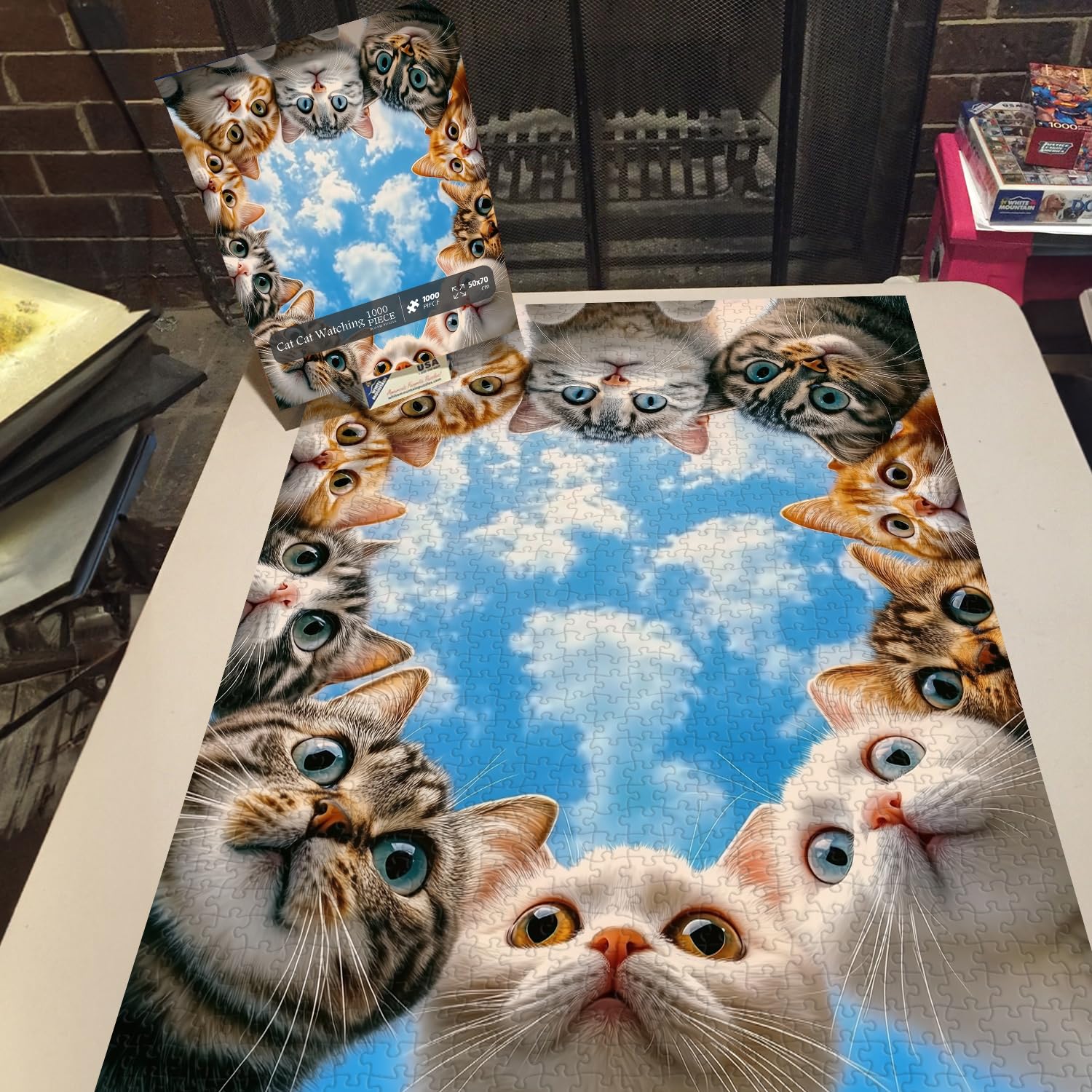 Funny Cats Wooden Jigsaw Puzzle 1000 Pcs – Puzzloom